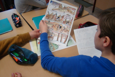 Bruno Heitz, auteur de BD, passe la journée avec les collégiens ...